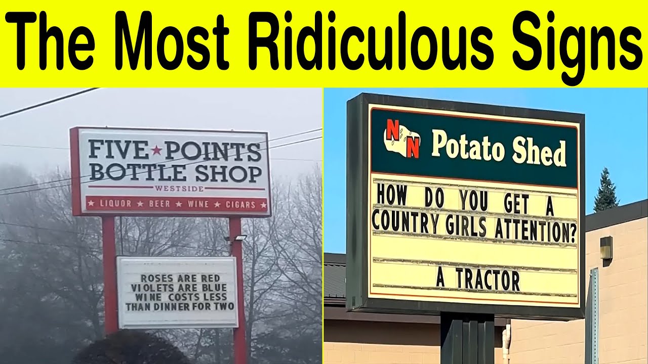 The Most Unintentionally Funny Signs Ever Caught on Camera! || Happy ...