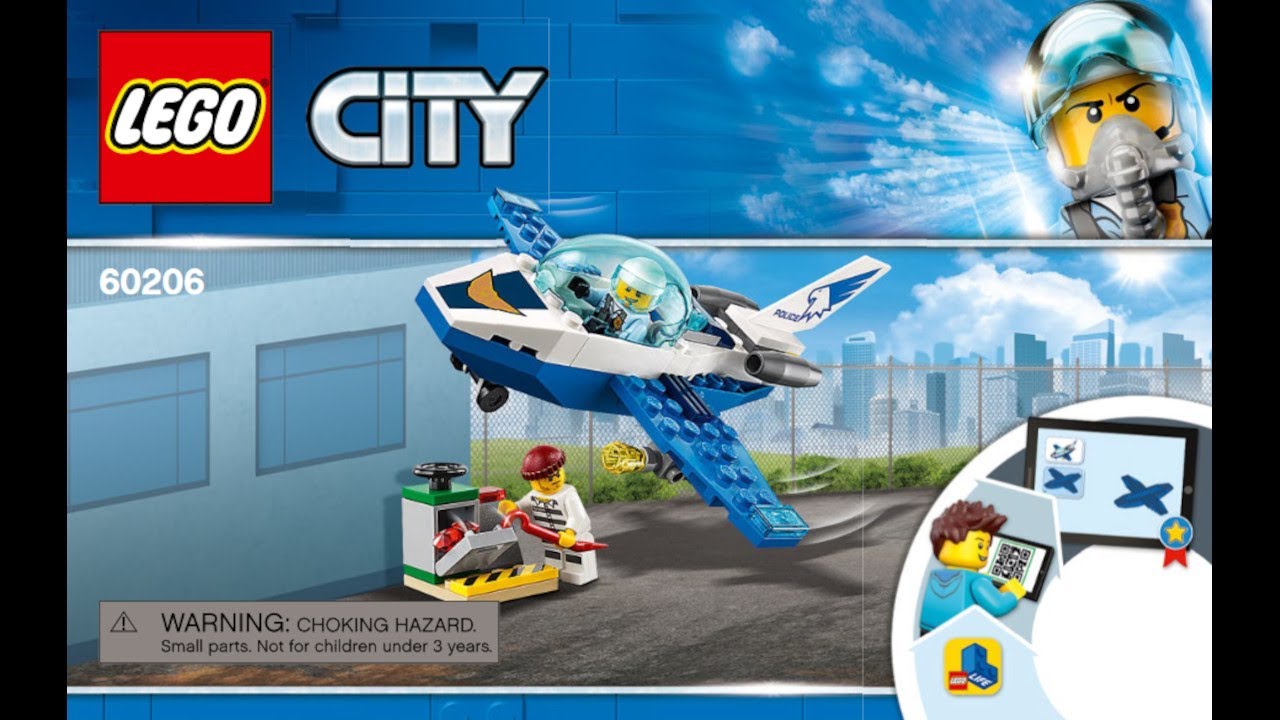 LEGO Instructions | City | 60206 | Jet Patrol | Sky Police - YouTube
