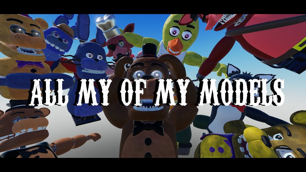 My Roblox FNaF stylized models showcase! 300 subs special - YouTube