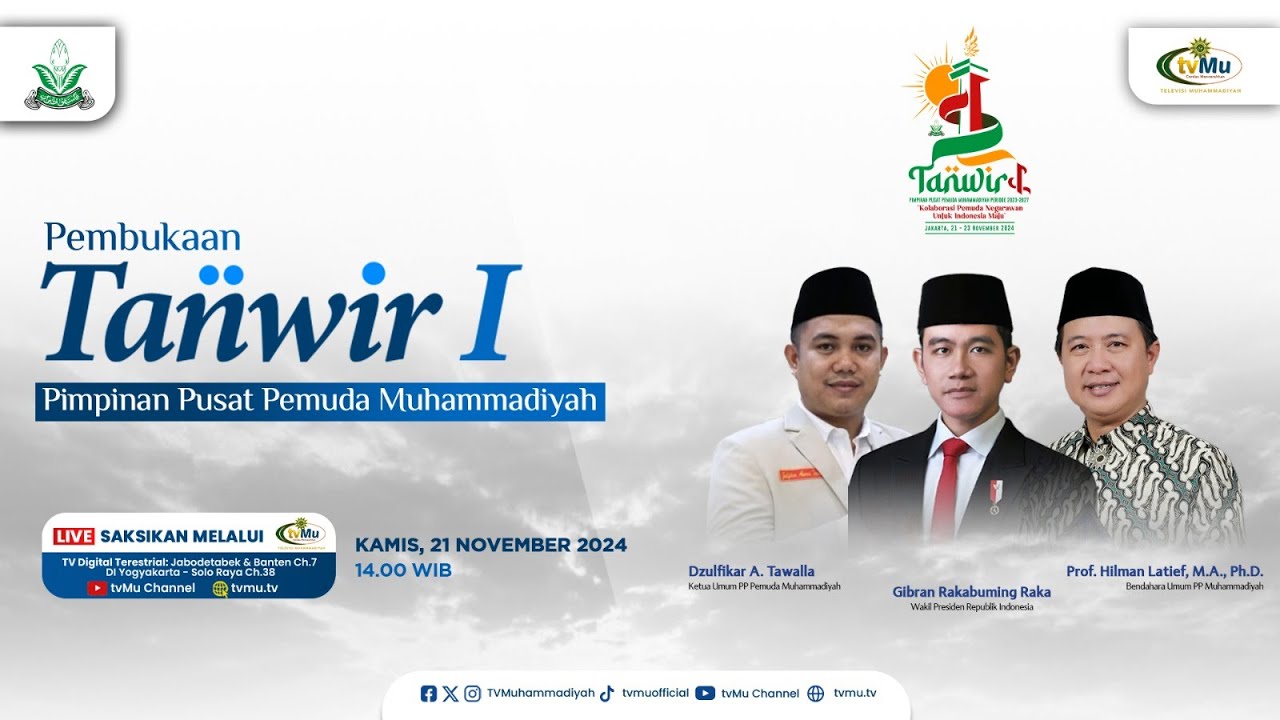 [LIVE] Pembukaan Tanwir I Pimpinan Pusat Pemuda Muhammadiyah - YouTube