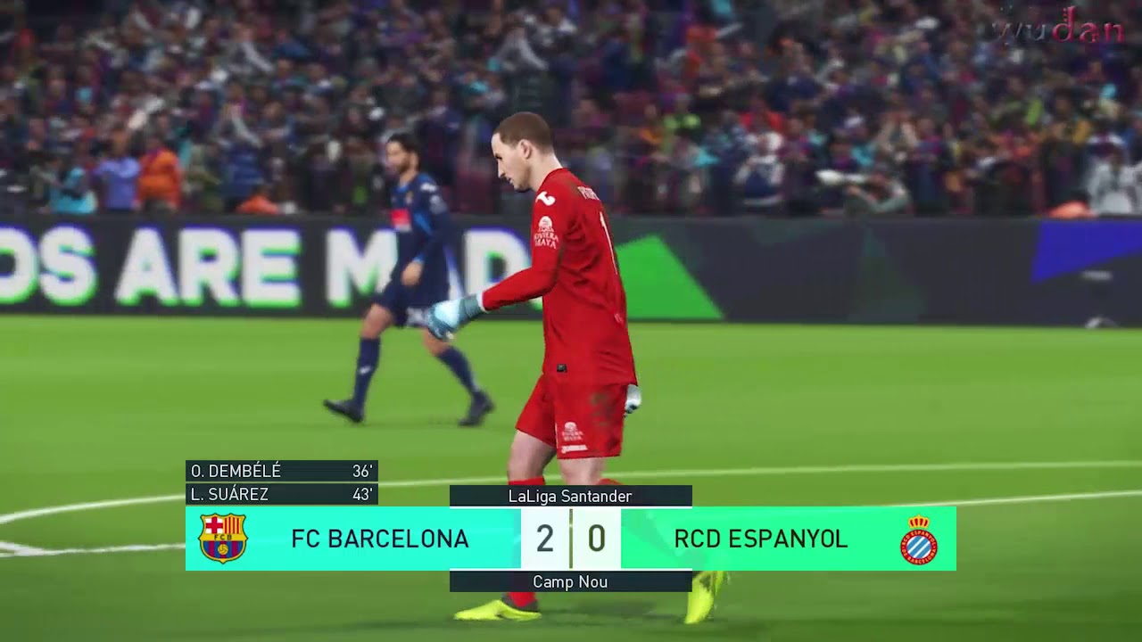 PES 2018 BAL Messi Barcelona vs Espanyol - YouTube