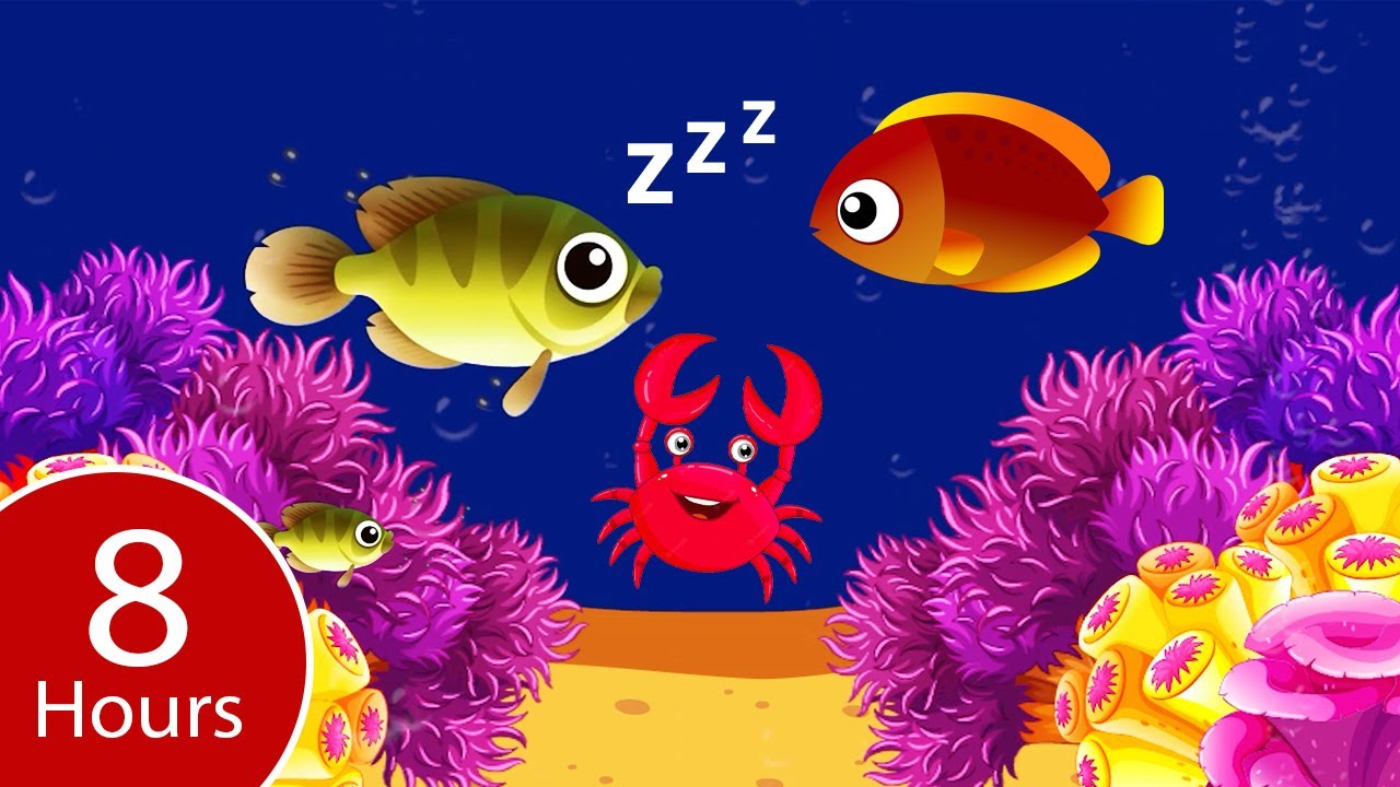 8 Hours Bedtime Lullabies and Calming Undersea Animation Baby Lullaby ...