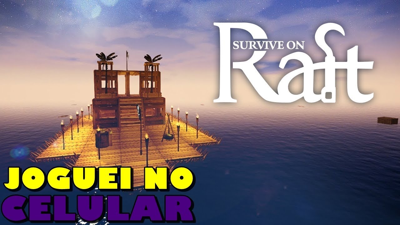 JOGUEI RAFT NO CELULAR !!! - YouTube