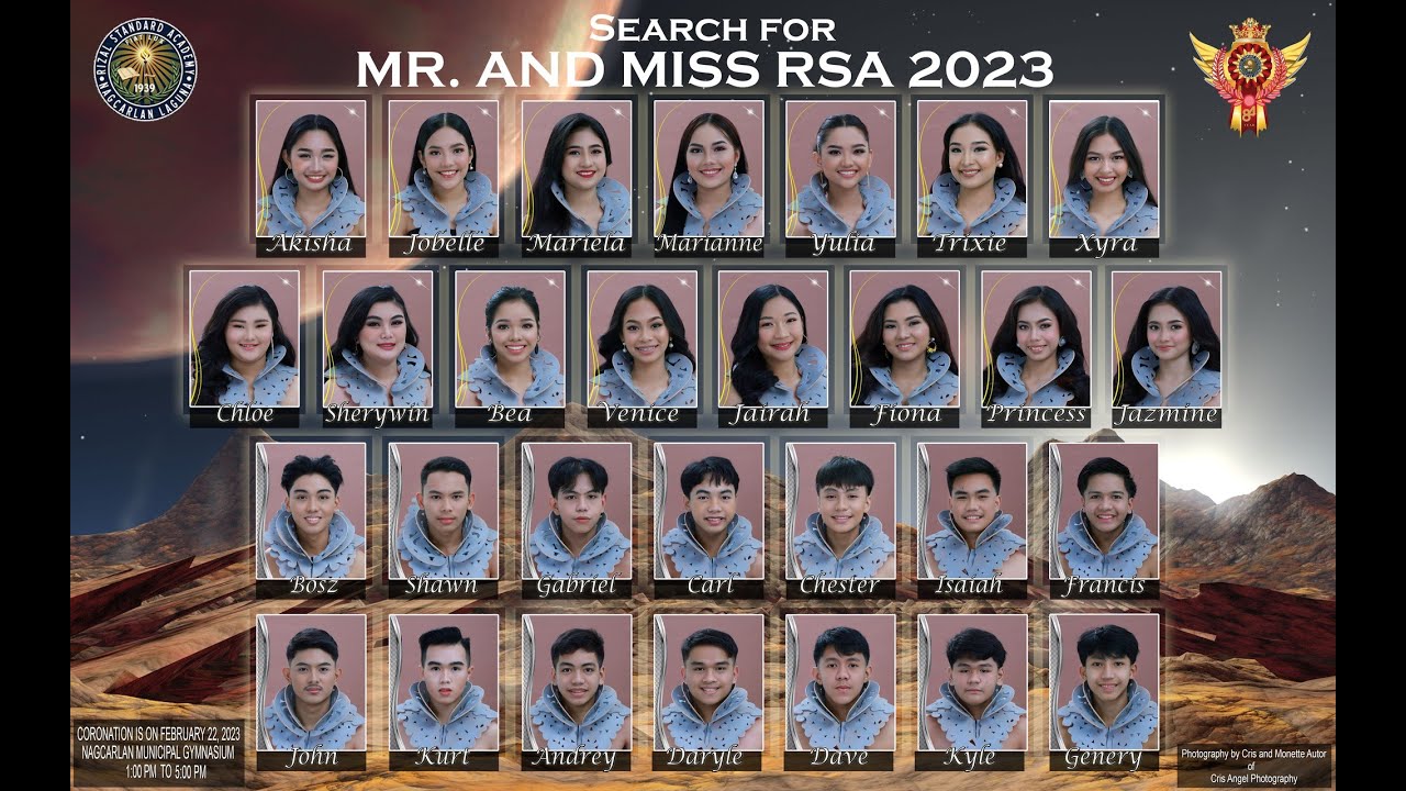 Mr and Ms RSA 2023 - Forda Mr. RSA Tourism ang anak...Congrats to all ...