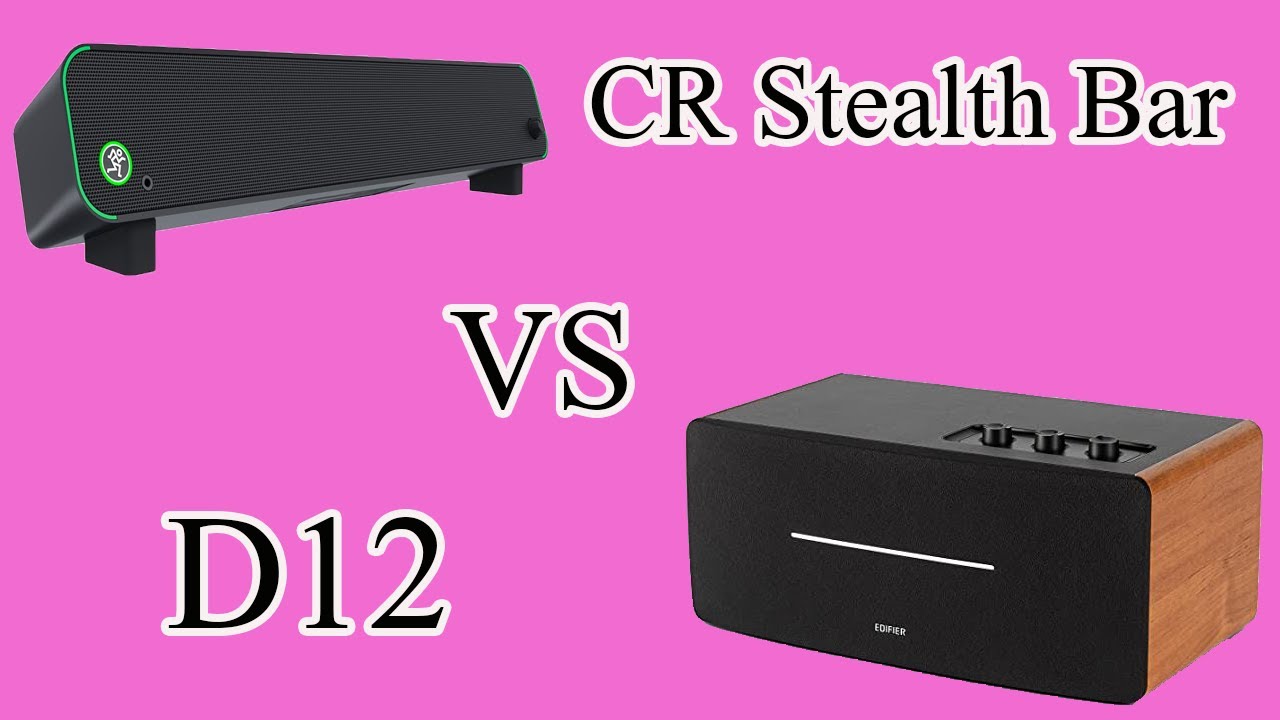 Mackie CR Stealth Bar VS Edifier D12 - YouTube