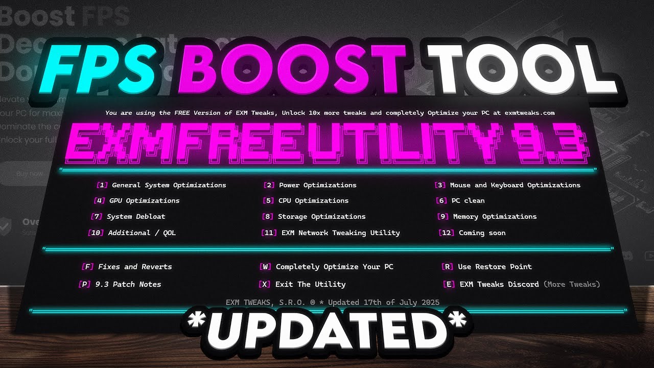 *ULTIMATE* Windows PC Optimization Tool 🔧(Boost FPS, ZERO Input Delay) - YouTube