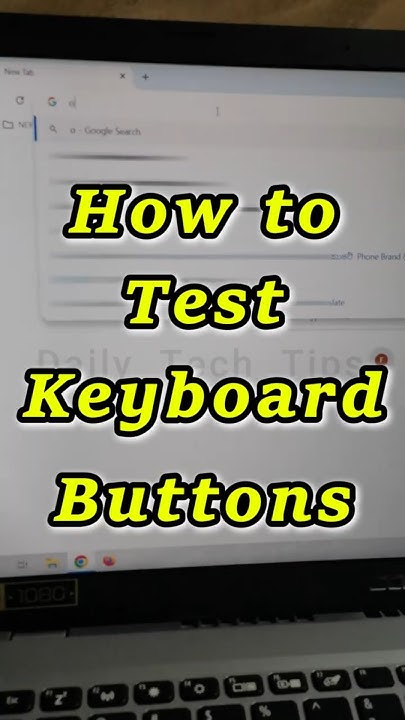 How to Test Computer Keyboard Buttons Working, Keyboard Test, Button ...