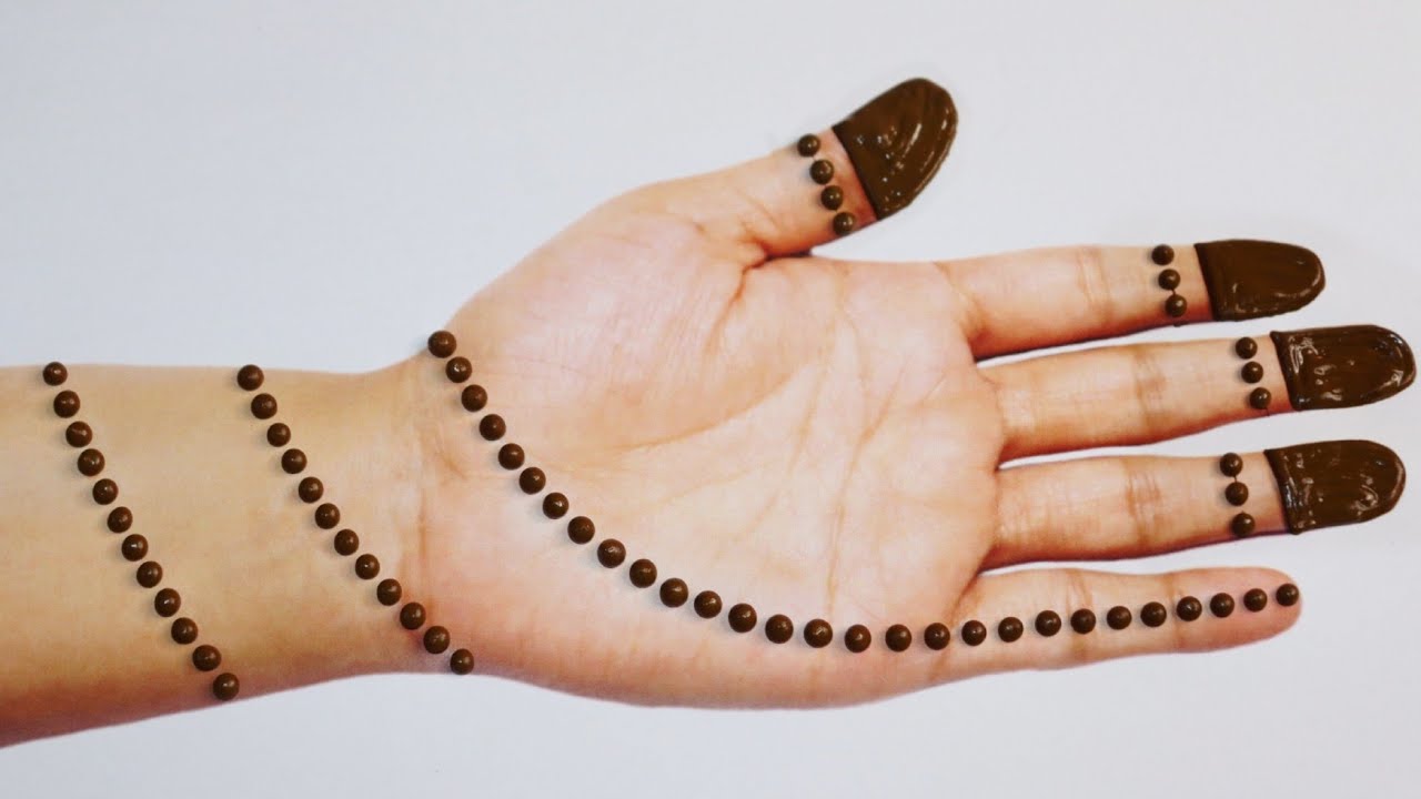 Simple Easy dots Mehndi designs trick| Stylish Mehandi design|Mehandi ...
