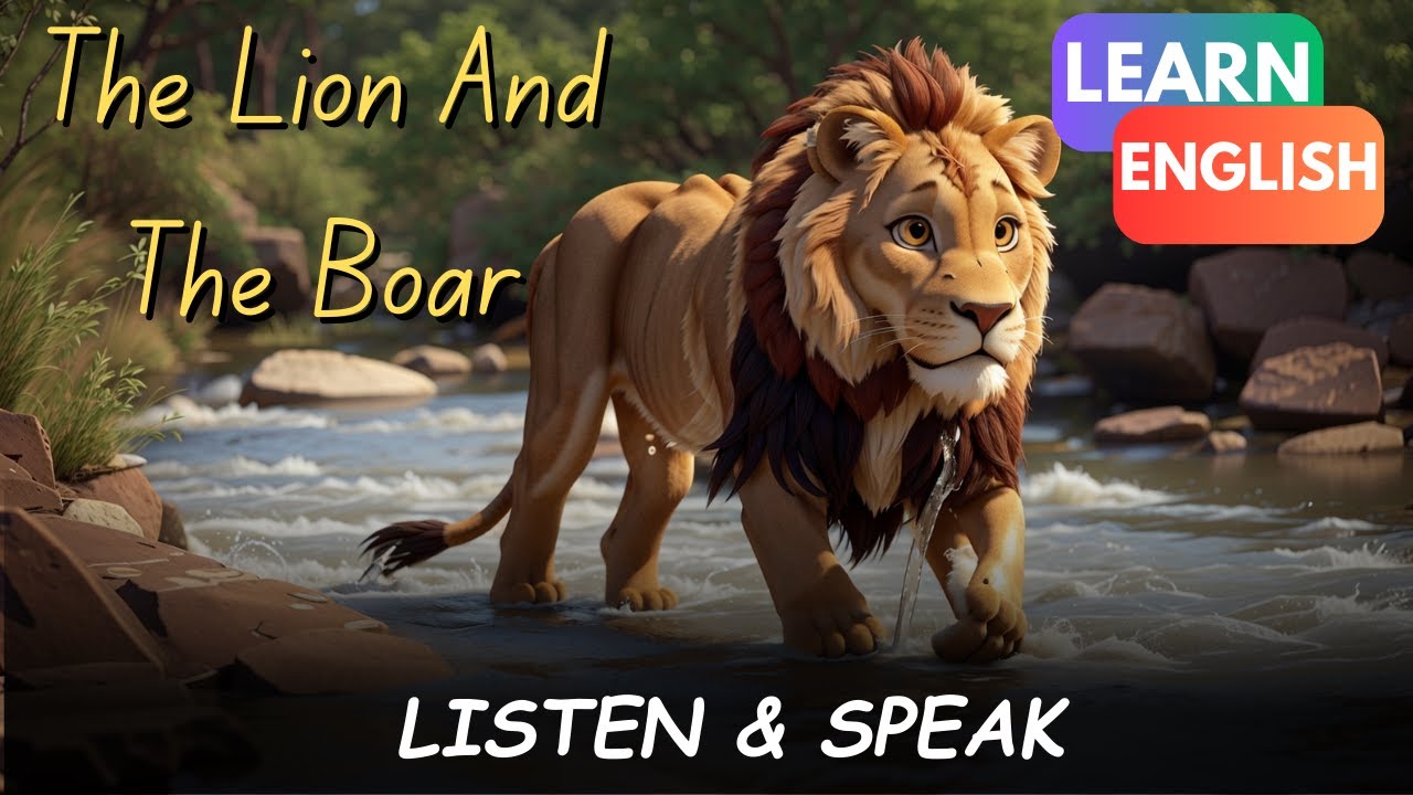 The Lion And The Boar Learn English Through Story English Listening ...