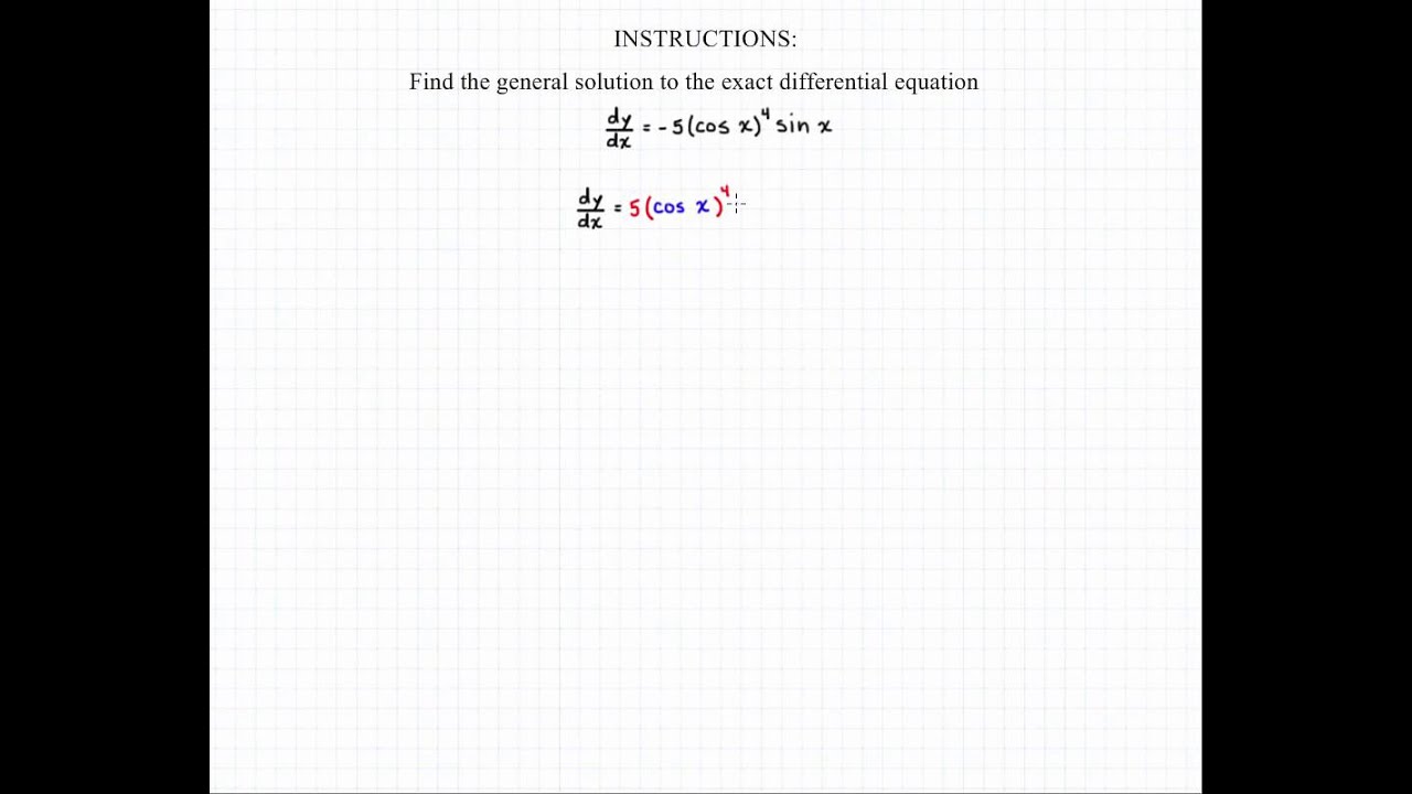Basic Differential Equations 8B - YouTube