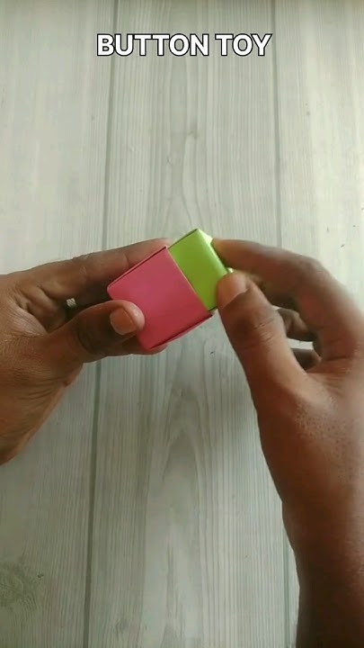 BUTTON TOY ORIGAMI| HOW TO MAKE BUTTON TOY CRAFT| TUTORIAL| STEP BY STEP FOLDING|ART - YouTube