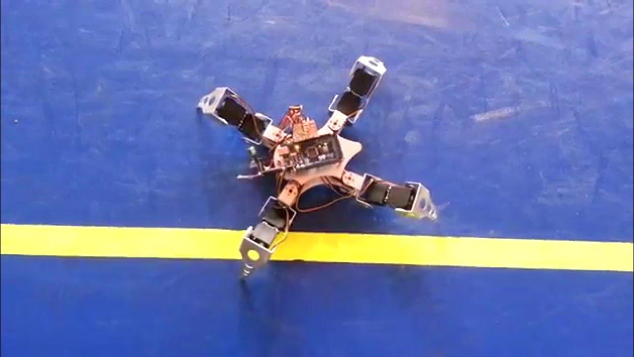 Arduino Spider Quadruped Robot project (pavúk arduino štvornohý) - end ...