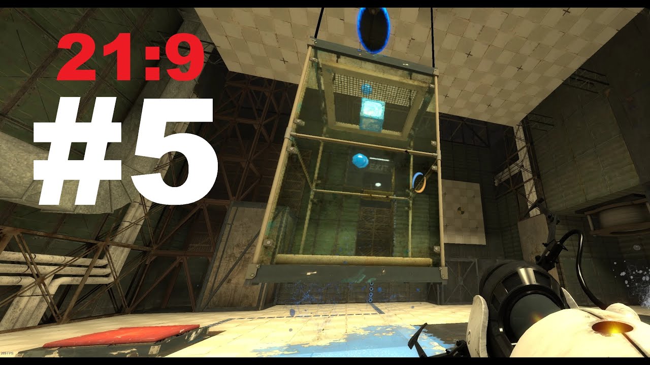 Portal 2 - [#5] - Падение. [ 4K UltraWide 21:9 ] - YouTube