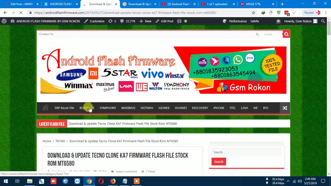 Download & Update Tecno Clone KA7 Firmware Flash File Stock Rom MT6580 ...