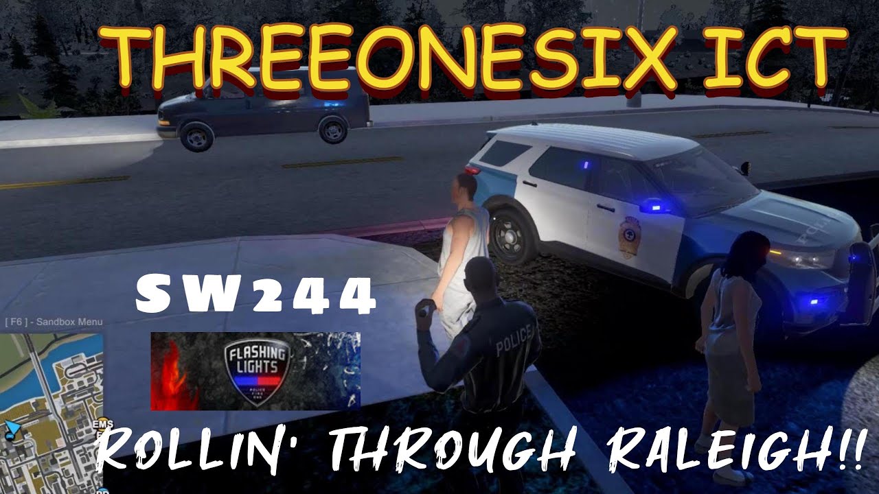 THREEONESIX ICT Flashing Lights RP!! Rollin' Thru Raleigh... Raleigh PD ...