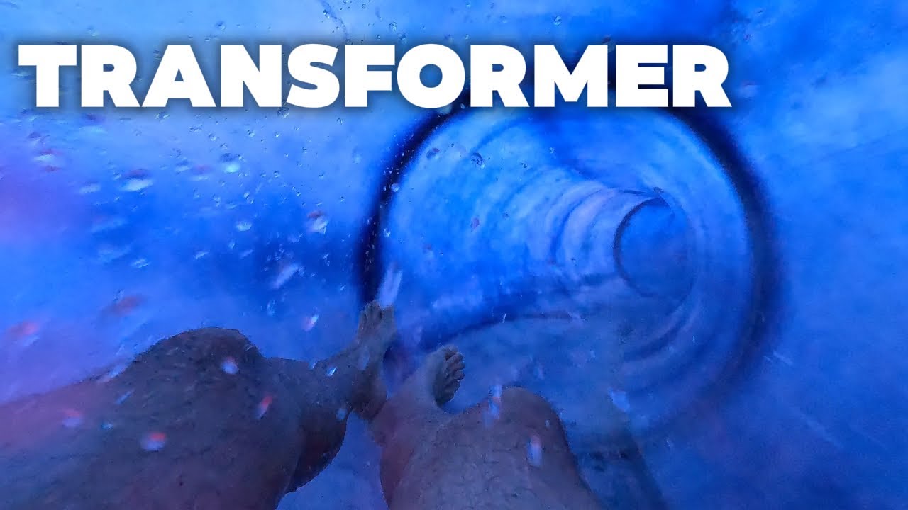 TRANSFORMER Water Slide in Water Park Kristall Palm Beach, Stein ...