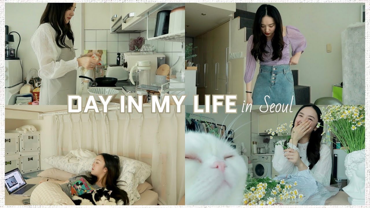 A normal day in my life🇰🇷 | 我平凡的一天。去花市,衣服开箱,做饭... - YouTube