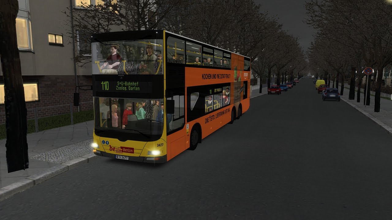 Let´s Play Omsi 2 map X10 Berlin Linie 110 mit BusBoard - YouTube