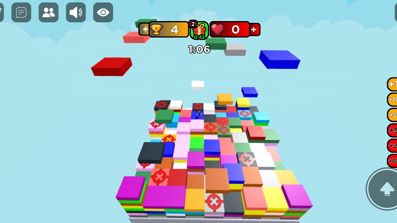 color block fall roblox - YouTube