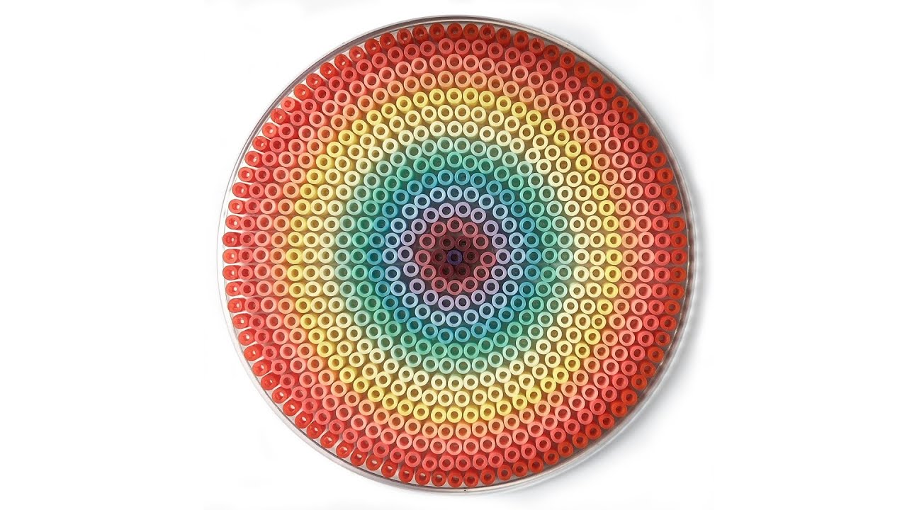 Rainbow Circles - relaxing stop-motion animation - YouTube