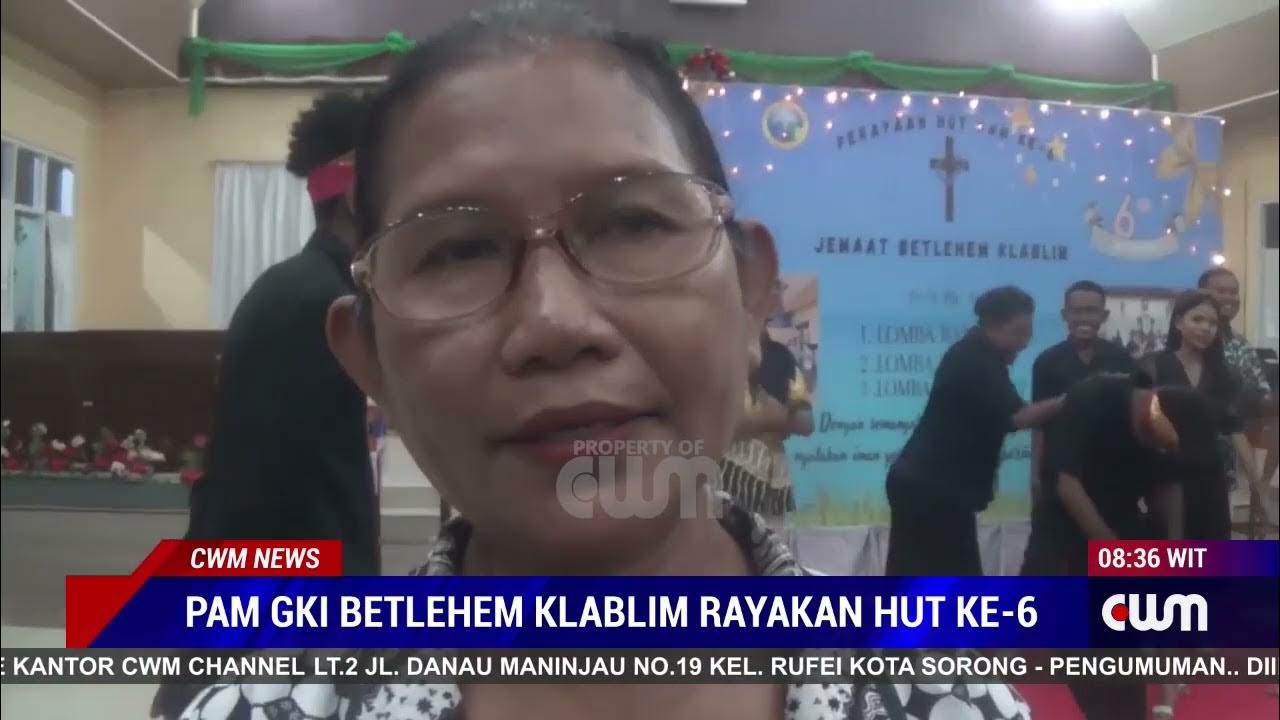 PAM GKI BETLEHEM KLABLIM RAYAKAN HUT KE-6 DENGAN BERBAGAI LOMBA - YouTube