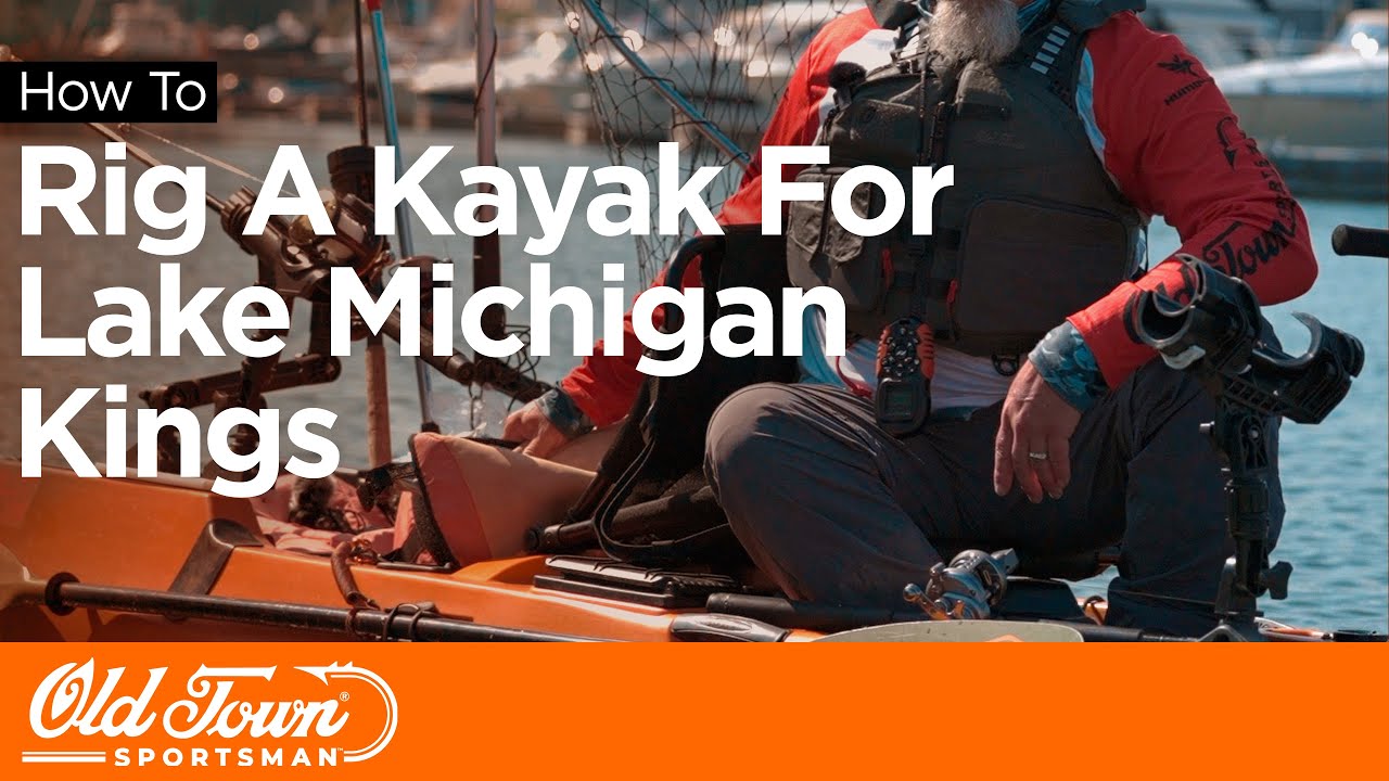 How To Rig A Kayak For Lake Michigan Kings - YouTube