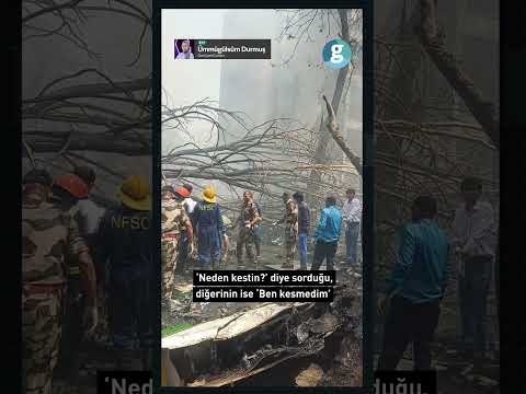 Hindistan'daki uçak kazasında ses kaydı ortaya çıktı