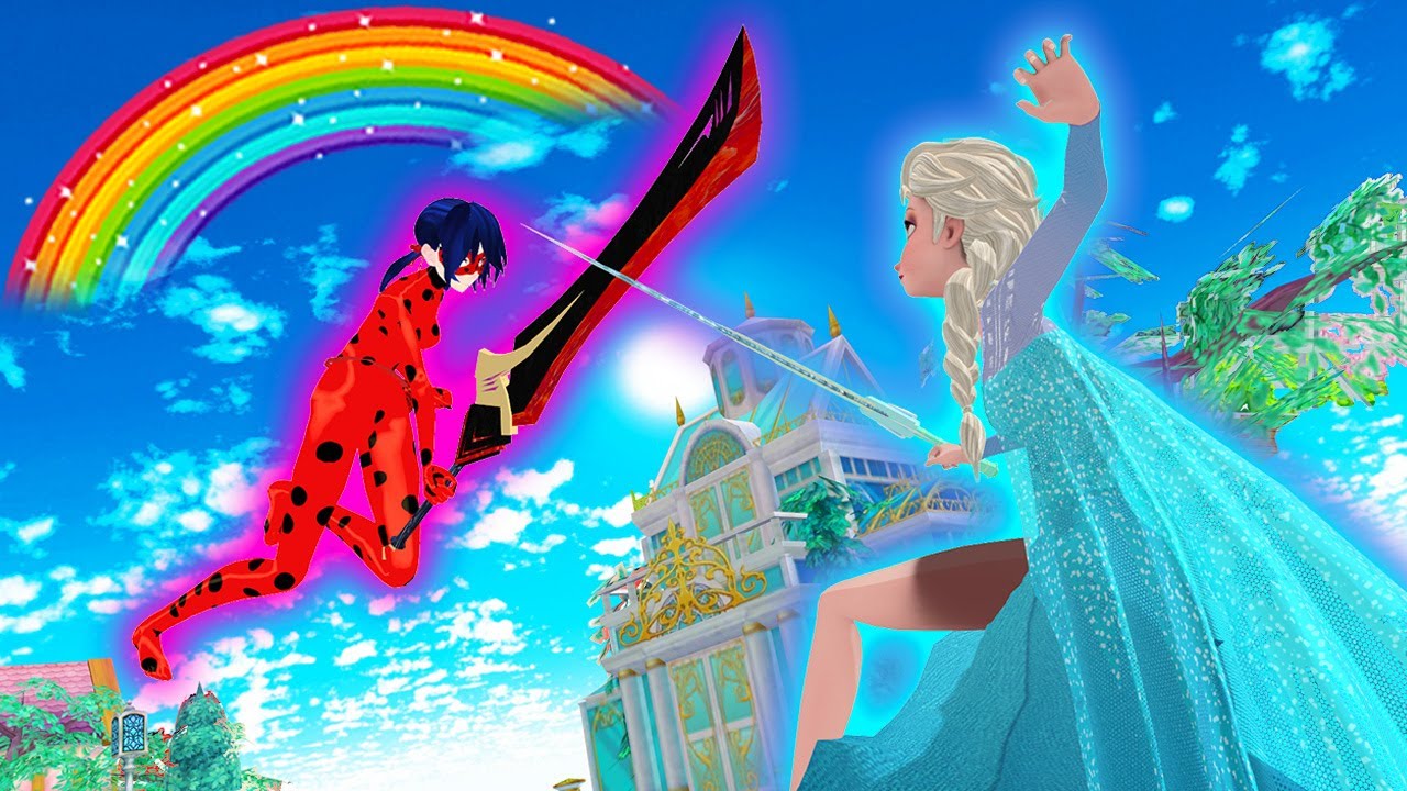 Ladybug vs Elsa Frozen: A Battle of The Disney Queens - YouTube