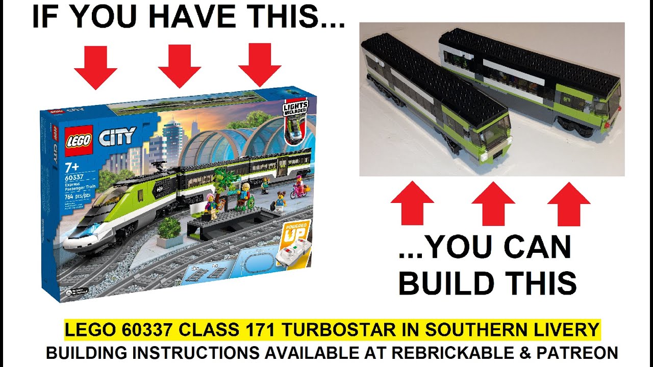 My Lego Class 171 Two Carriage DMU Train In Southern Livery ...