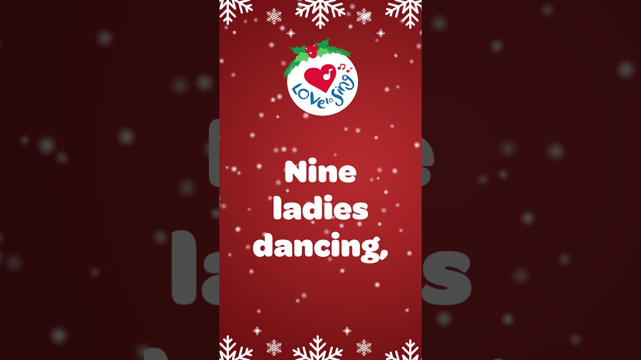 12 DAYS of CHRISTMAS sing along MERRY CHRISTMAS #shorts - YouTube