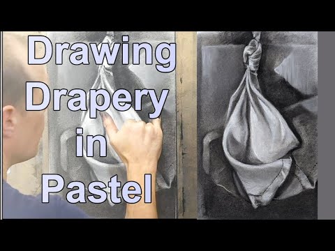 Drapery & Folds - Drawing Demonstration in Pastel by Scott Hutchison ...