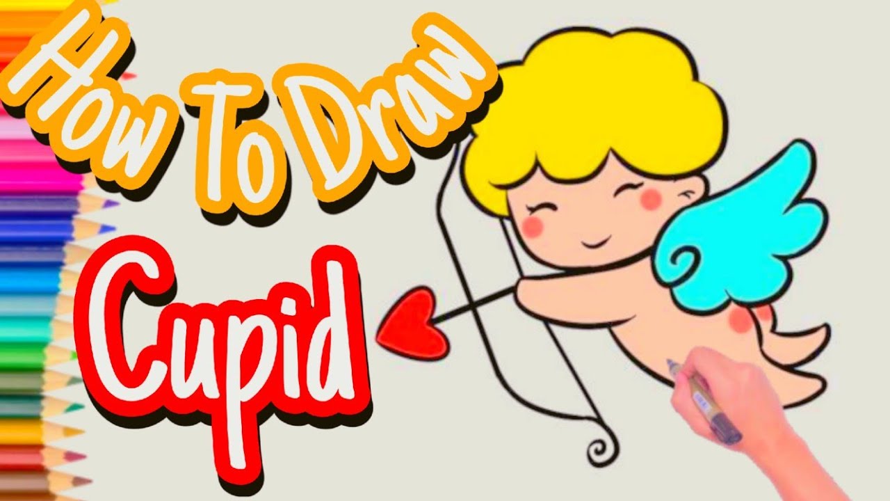 How to Draw a Valentine's Cupid 🧚‍♂️ | easy painting for kids👩🏻‍🎨🎨 ...