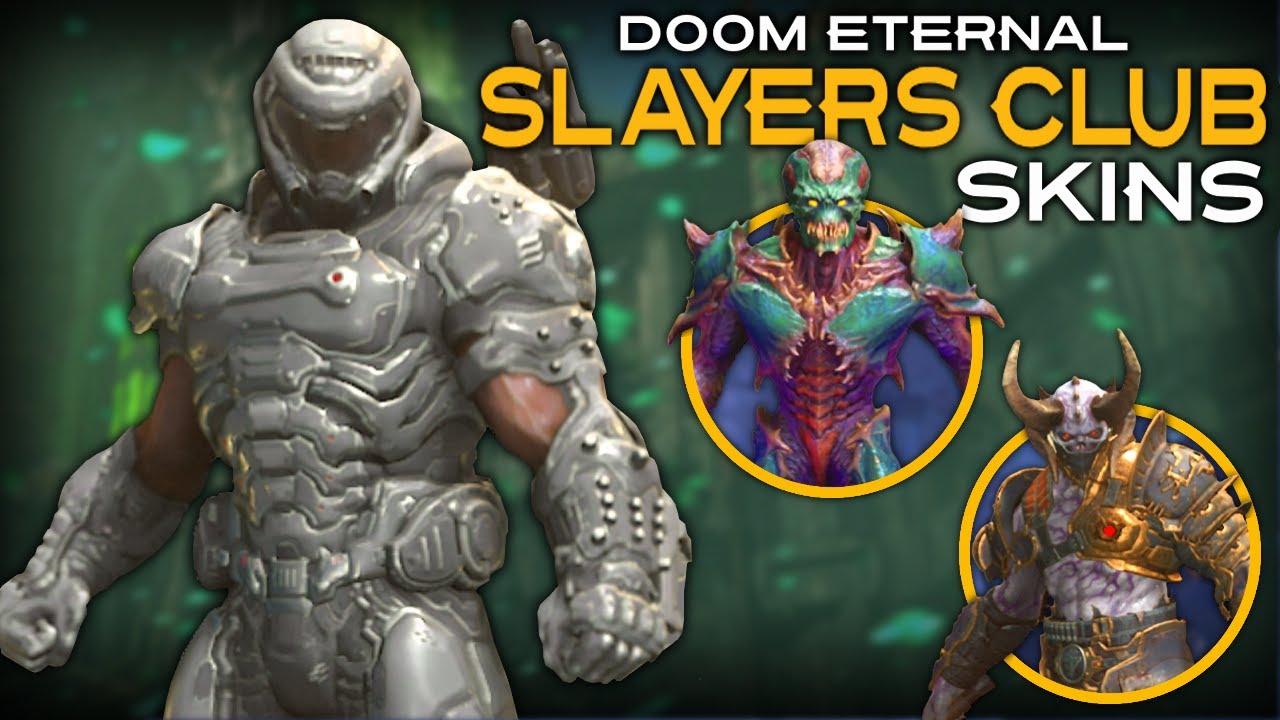 Doom Eternal - ALL Slayers Club Exclusive Skins - YouTube