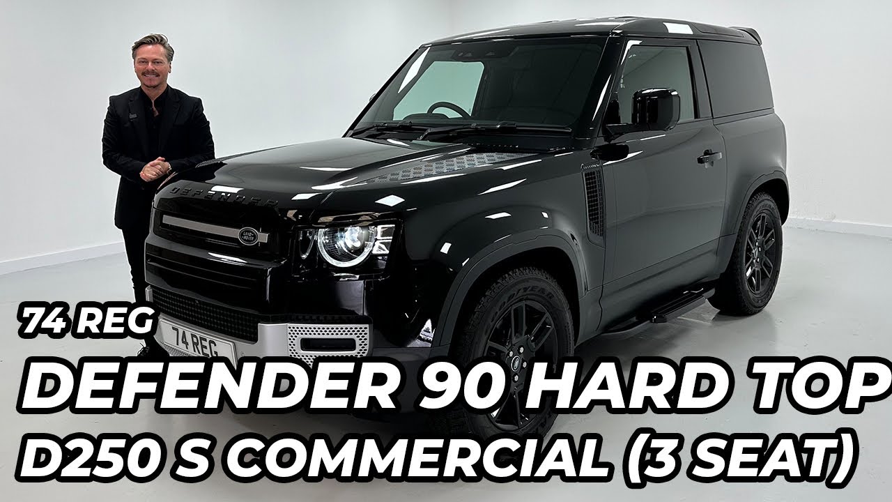 74 Reg Land Rover Defender 90 3.0 D250 S Hard Top Commercial (3 Seat ...