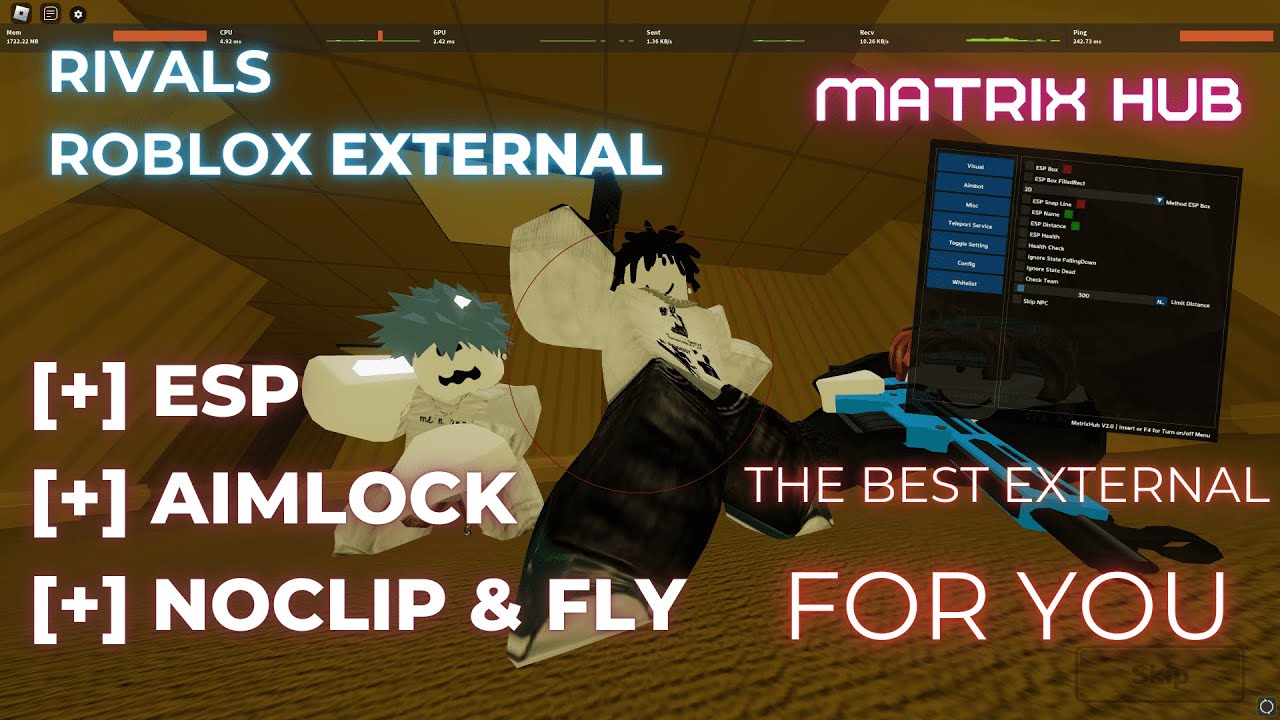 (NEW) ROBLOX RIVALS | ESP , AIMBOT , NOCLIP & FLY *2024* 🔥 #Matrixhub ...