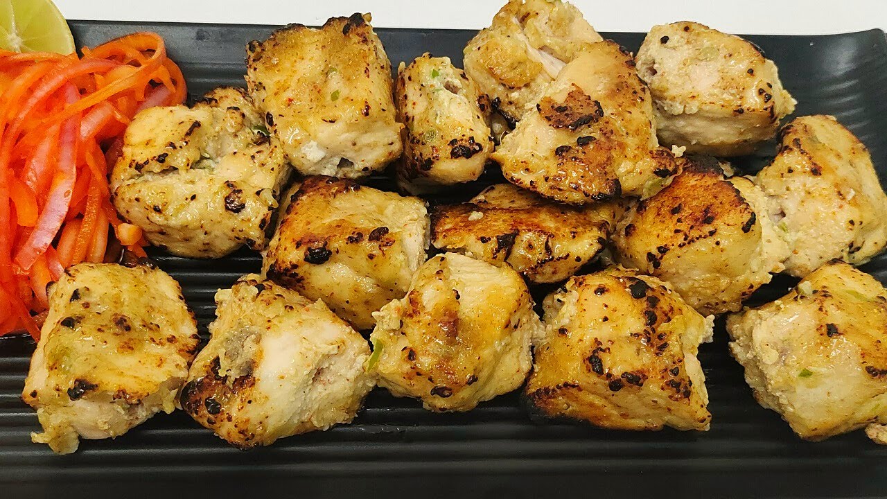 Cheesy Chicken Malai Tikka Boti | Chicken Cheese Boti Kebab - YouTube