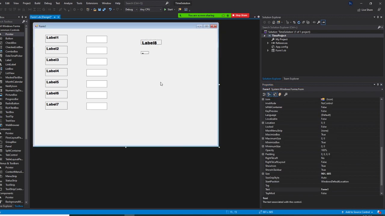 Visual Basic programming , application to calculates the total weekday ...