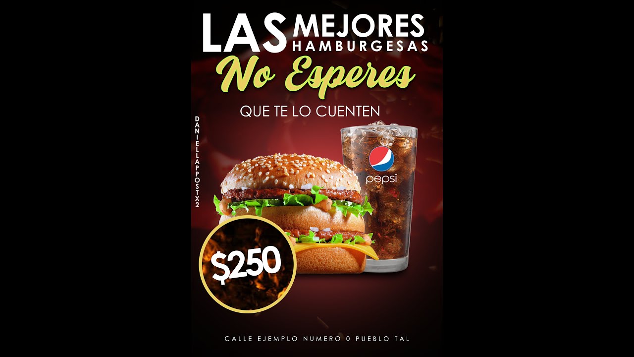 Como hacer un post publicitario en ( Adobe Photoshop ) -SPEED ART - YouTube