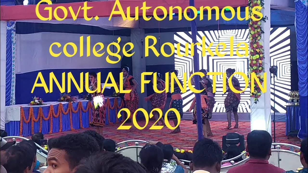 Rourkela government autonomous college annual function 2020 - YouTube