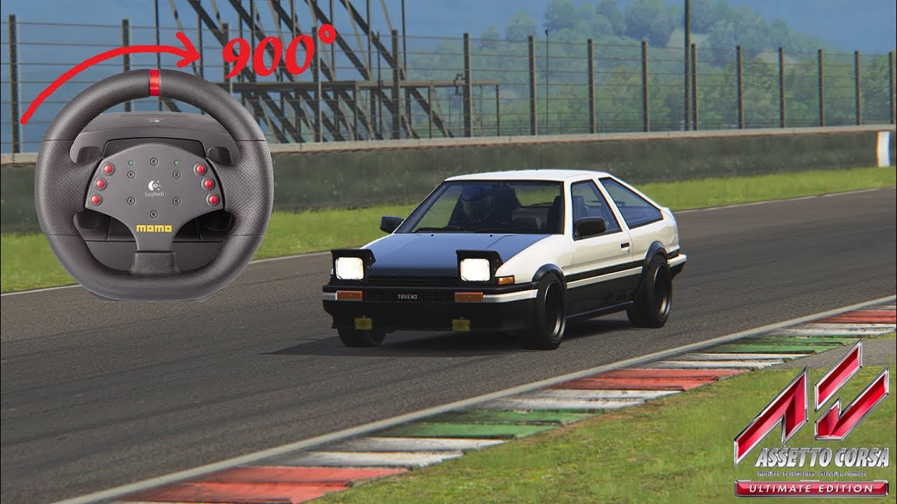 Test Modifikasi 900 Degree Stir Logitech Momo - Assetto Corsa - YouTube