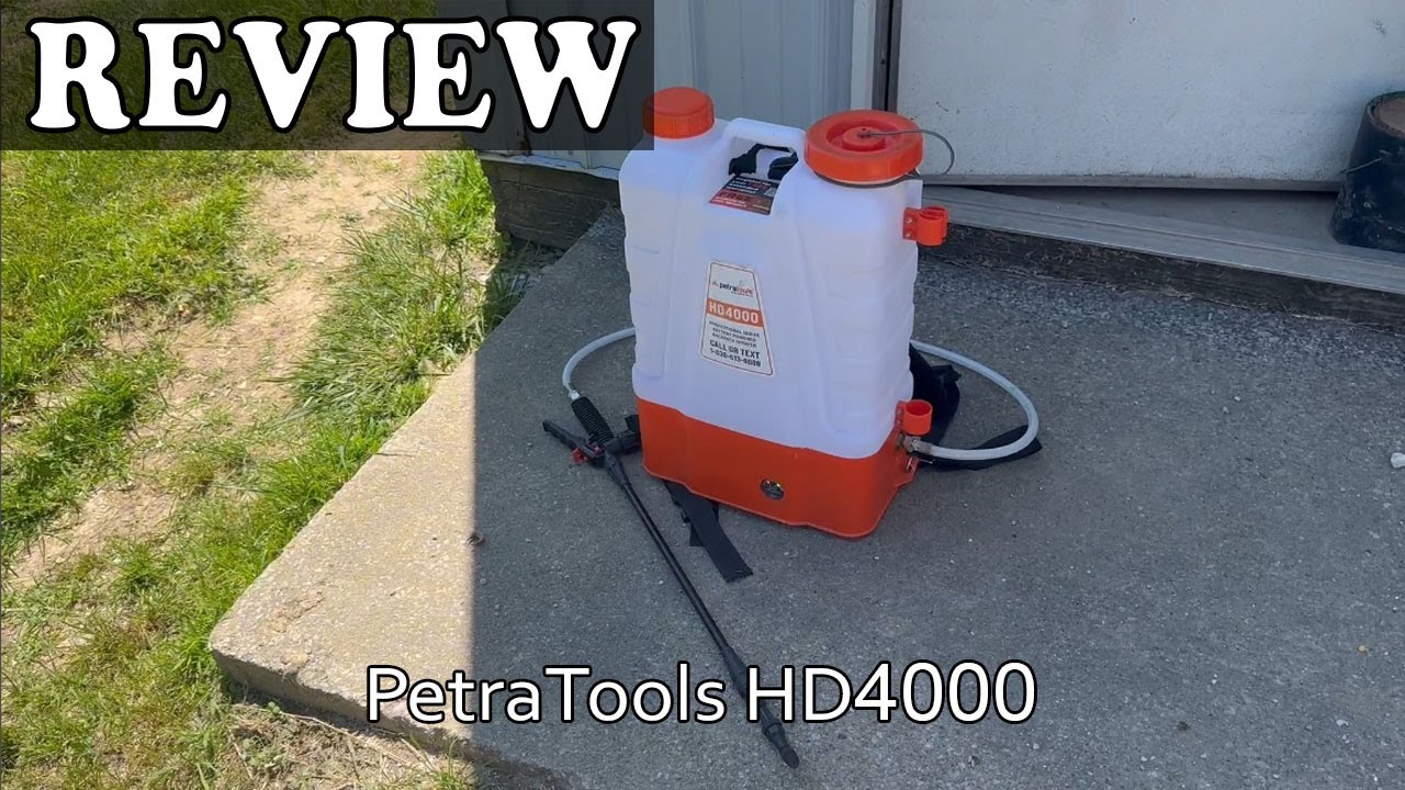 REVIEW PetraTools 4 Gallon Battery Powered Backpack Sprayer (HD4000 ...