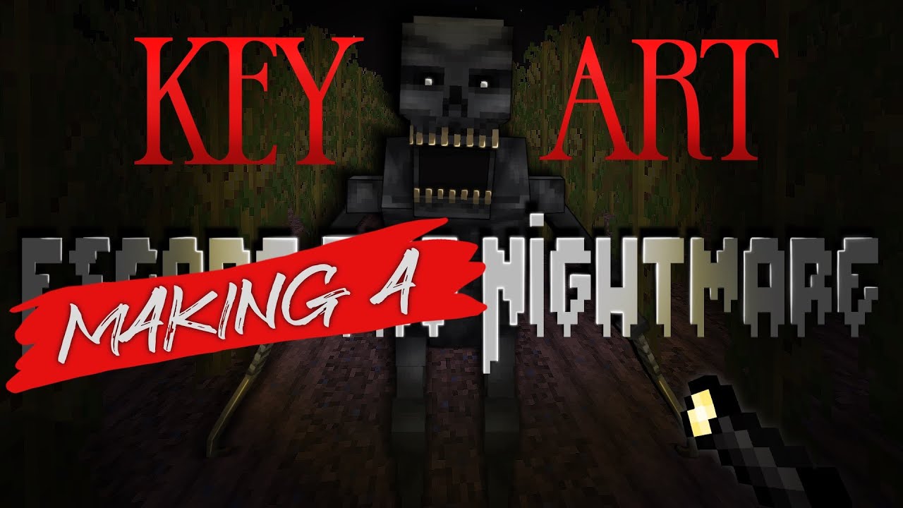 Making Keyart for a Minecraft Marketplace game | Escape the Nightmare ...