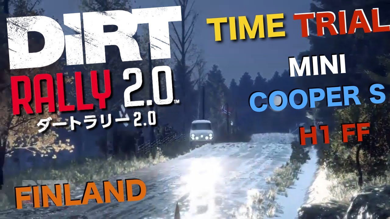 DIRT RALLY 2 TIME TRIAL FINLAND WET MINI COOPER S DIRT RALLY 2.0 ミニでタイ ...