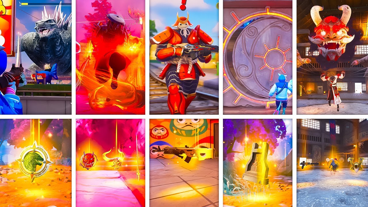 Fortnite Chapter 6 All Bosses, Mythic Weapons, Medallions, Keycard ...