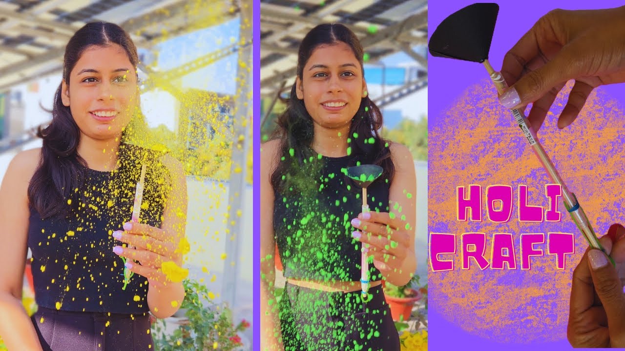 Holi craft || CREATE Your Own AMAZING Holi Crafts With These Simple ...