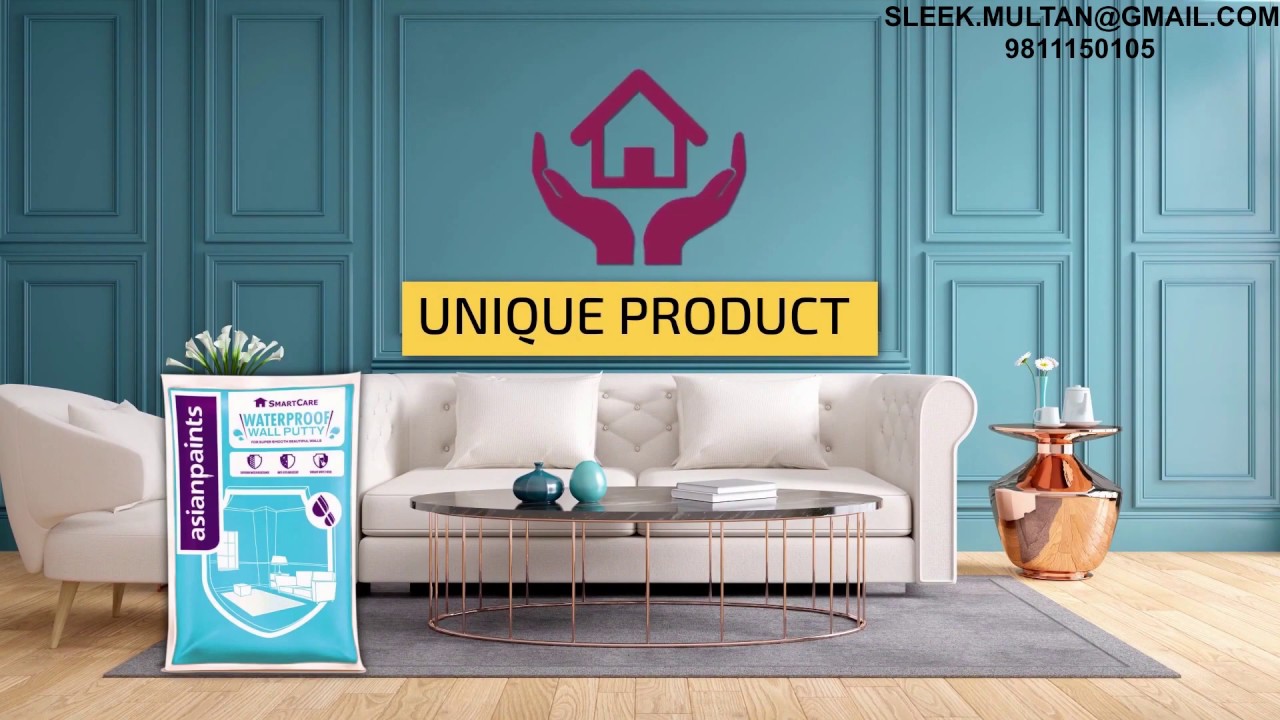 WATERPROOFING - FOR WALLS INTERIOR & EXTERIOR - WATER PROOF WALL PUTTY ...
