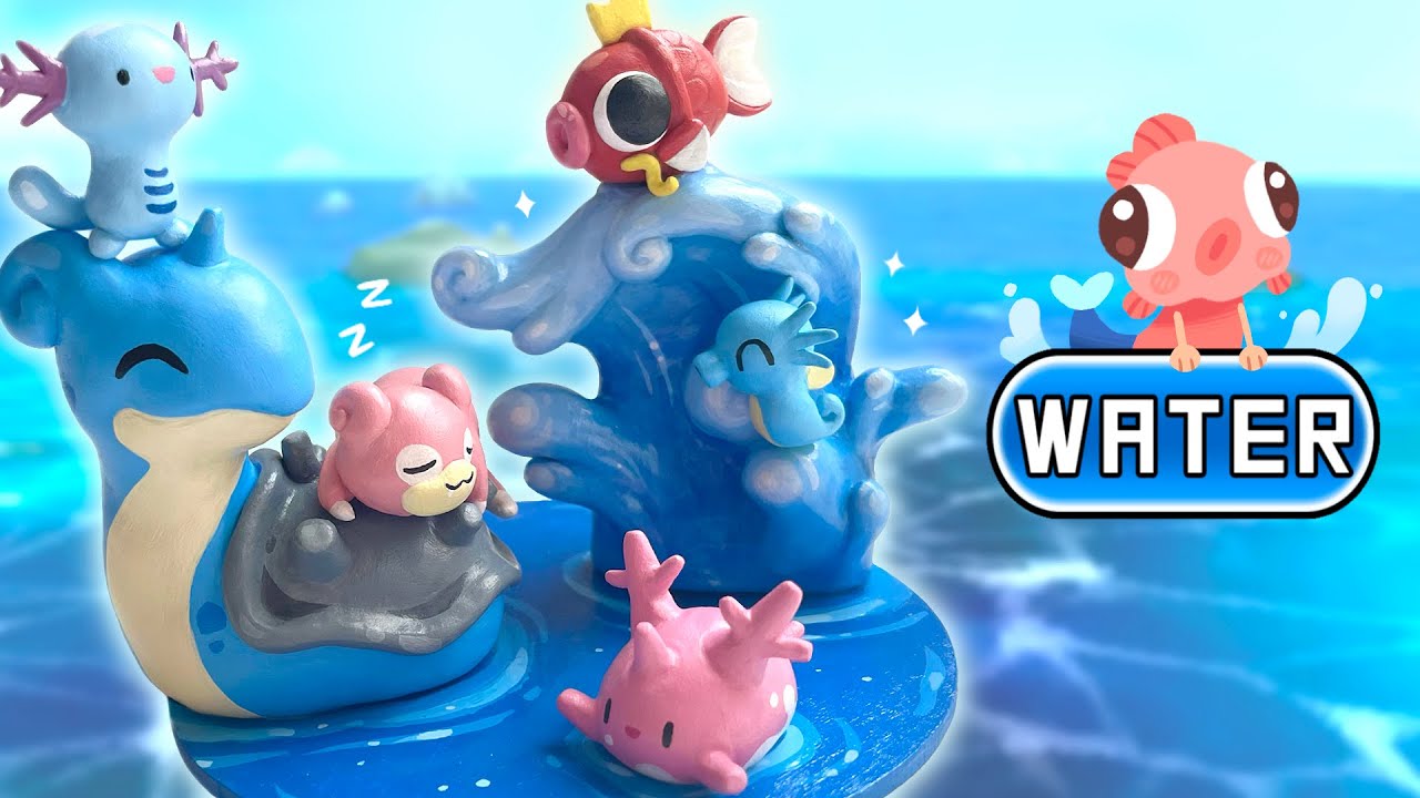 I Made My Own Pokémon Sculpture!! Pokémon Type Series: Water - YouTube