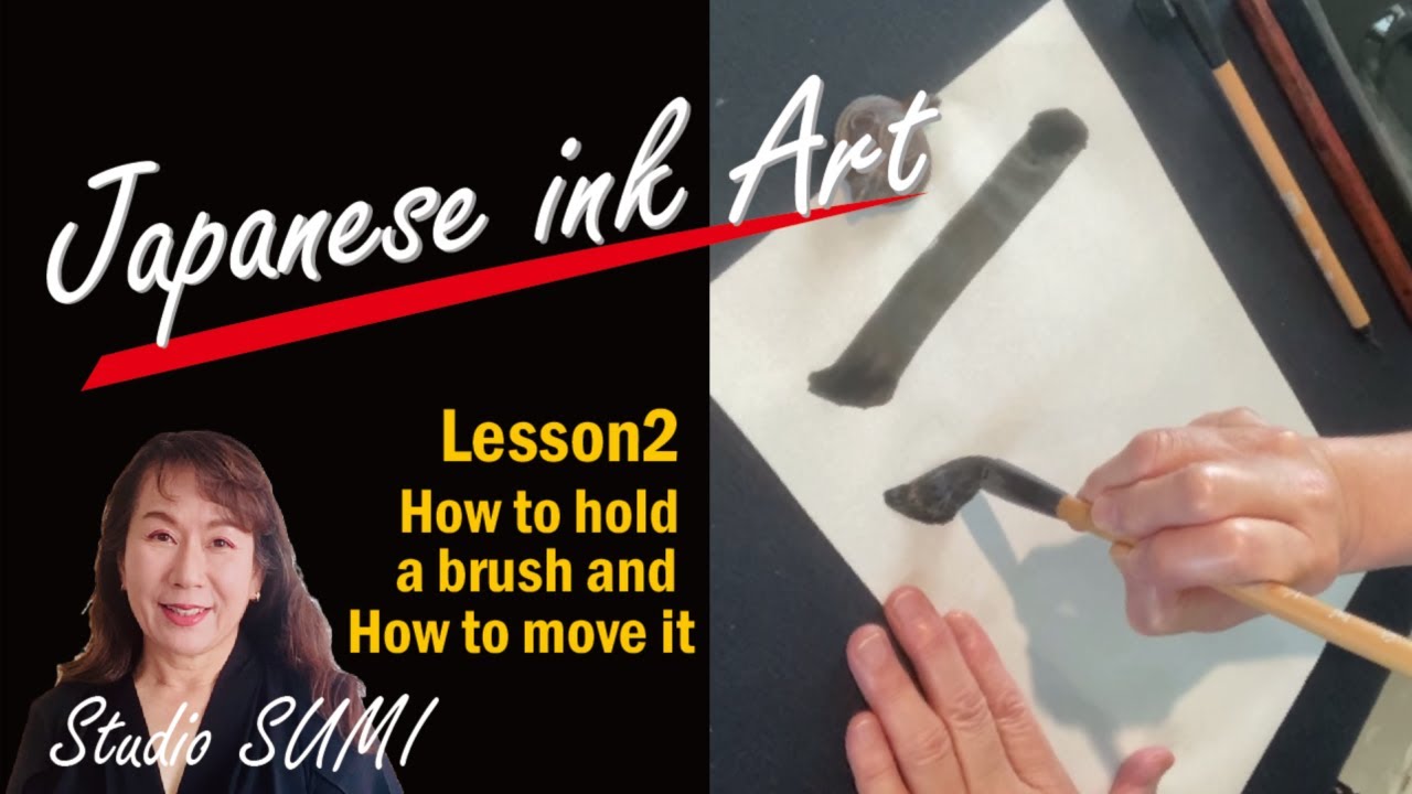 How to hold a brush, and how to move it - YouTube