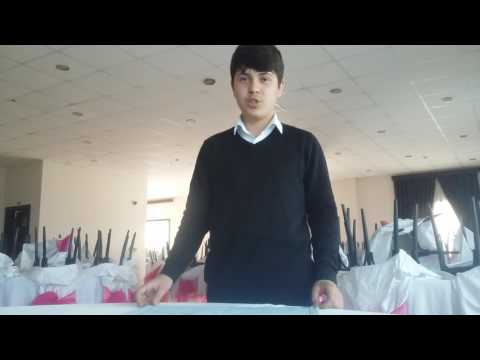 Servis Takımları Peçete Katlama Şekilleri (Zarf Katlama)