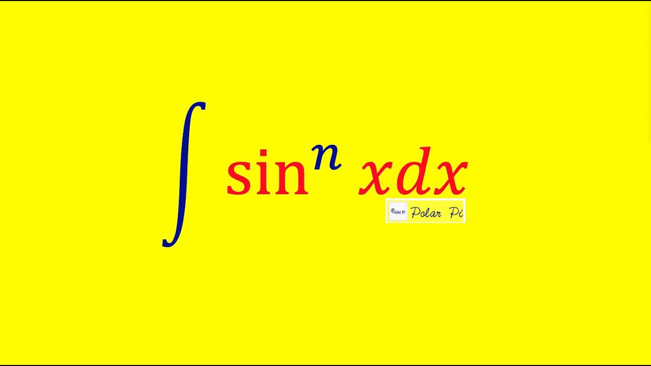 Power Reduction Formula for Integral of (Sin(x))^n - YouTube
